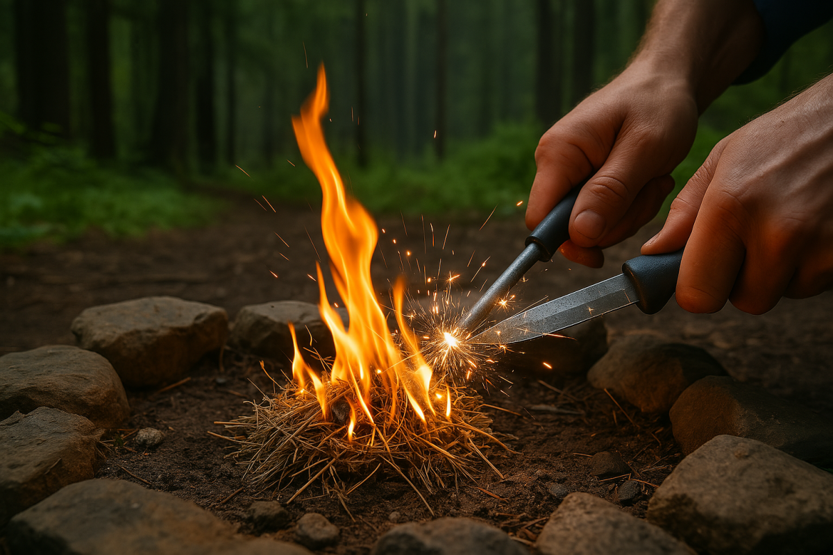 Feuer machen draußen: 7 Methoden